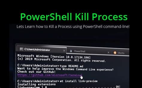Powershell Kill Process Command End Shutdown A Program