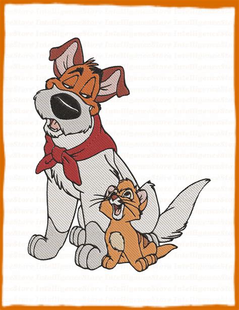 Oliver And Dodger Oliver And Company Filled Embroidery Design 1 Instant