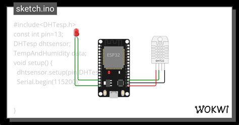 Temperature Sensor Copy Wokwi Esp32 Stm32 Arduino Simulator