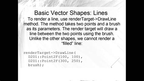 Direct2d Tutorial 5 Brushes And Shapes Youtube