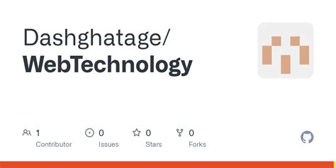 GitHub Dashghatage WebTechnology