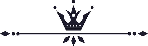 Crown Decorative Border Line Graphic Design Element 72143878 Vector Art