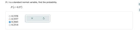 Solved If Z Is A Standard Normal Variable Find The