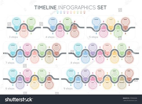 Navigation Map Infographics Timeline Concepts Creative Stock Vector Royalty Free 679906666