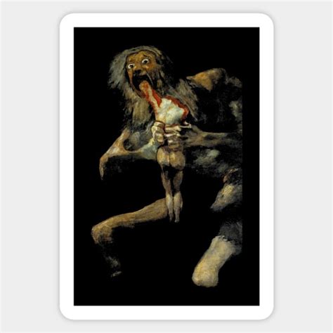 Saturn Devours His Son Mythology Sticker Teepublic