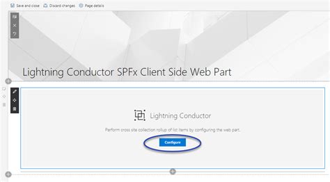 lightning conductor spfx client side web part pre launch lightning tools