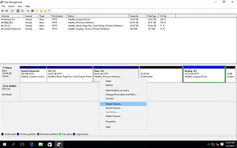 Easy Step To Extend System Partition On Windows Server 2016