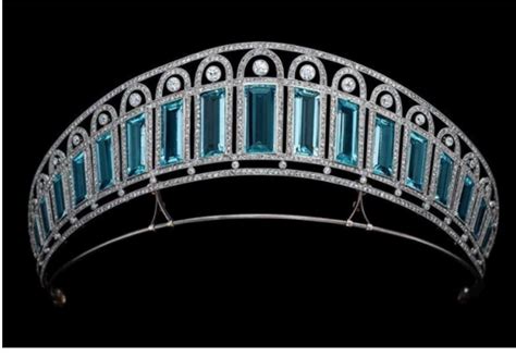 The Russian Aquamarine Kokoshnik Tiara Replica Etsy