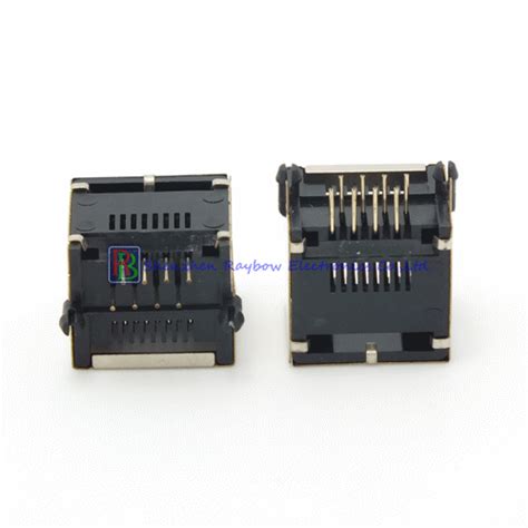 Side Entry Shielded Rj Female Socket PCB Jack