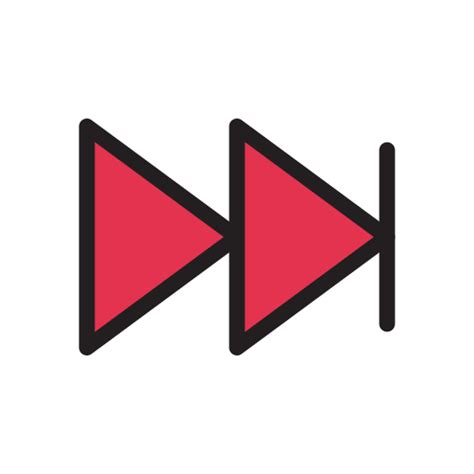 Skip Button Vector Stall Lineal Color Icon Skip Button Vector Stall Lineal Color Icon