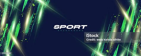 추상적인 파란색과 녹색 브러시 질감 배경 하프톤과 빛나는 조명 효과 그런 지 스타일의 스포츠 배경입니다 디자인을 위한 스크래치