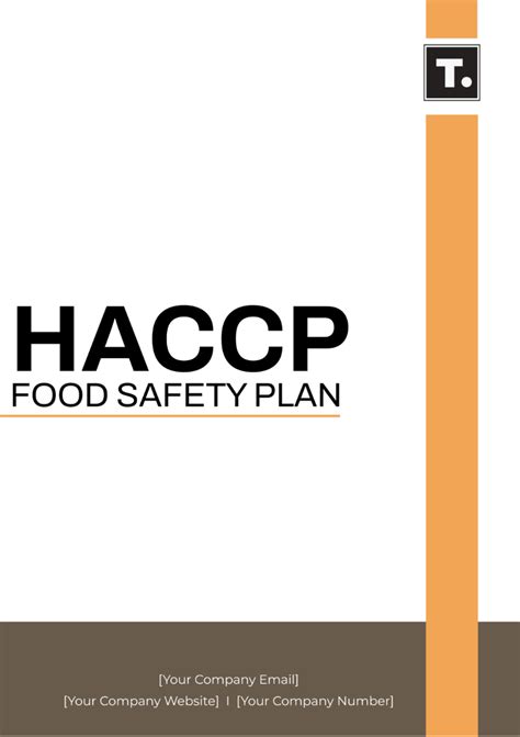 Haccp Food Safety Plan Template Pl