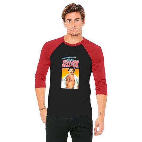 Sexy Tom Selleck 80s Aesthetic Design Tom Selleck Baseball Tees