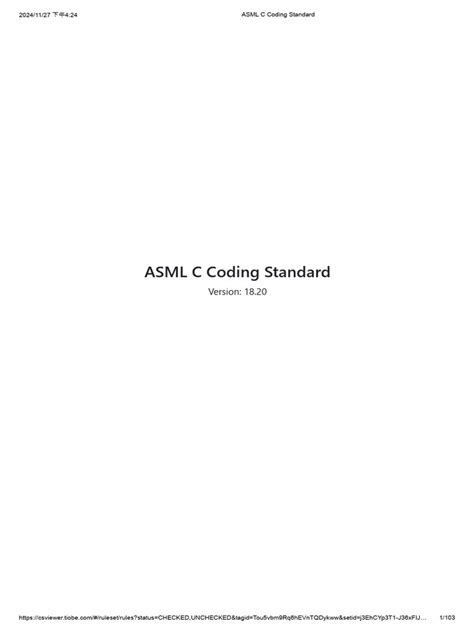 asml c coding standard pdf c programming language pointer