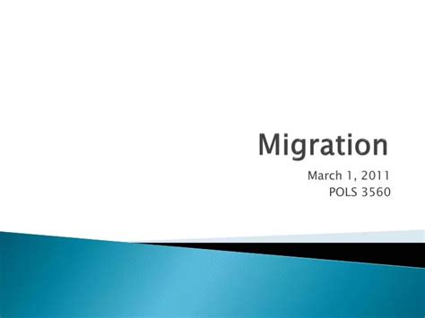 PPT Migration PowerPoint Presentation Free Download ID