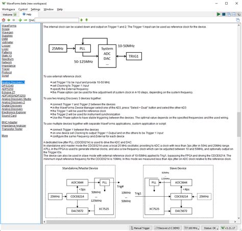 How To Use External Sync Signal For AD Devices Test And Measurement Digilent Forum