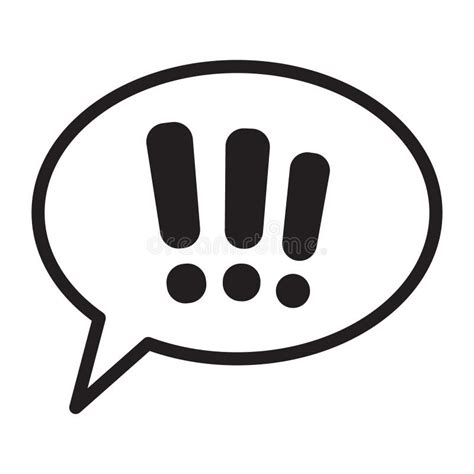 Speech Bubble With Exclamation Mark Icon Exclamation Sign Icon