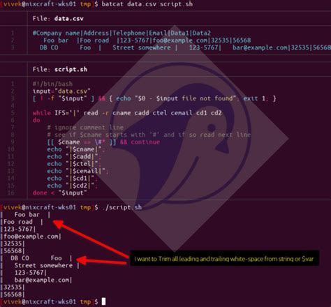 How To Trim Leading And Trailing White Space In Bash Nixcraft