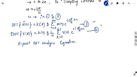 Digital Signal Processing Module Lecture DFT And IDFT Equations YouTube