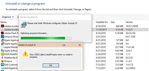 Unable To Uninstall Adobe Acrobat Pro XI Can T F Adobe Product Community 10039071