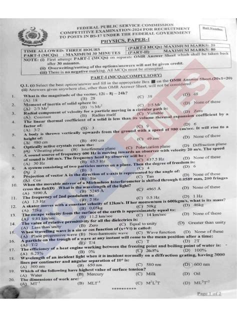 Css 2024 Physics Pdf