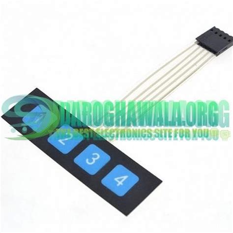 1x4 keymatrix key matrix membrane switch control panel keypad keyboard in pakistan