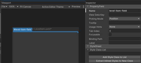 is propertyfield template removed from the ui builder unity engine