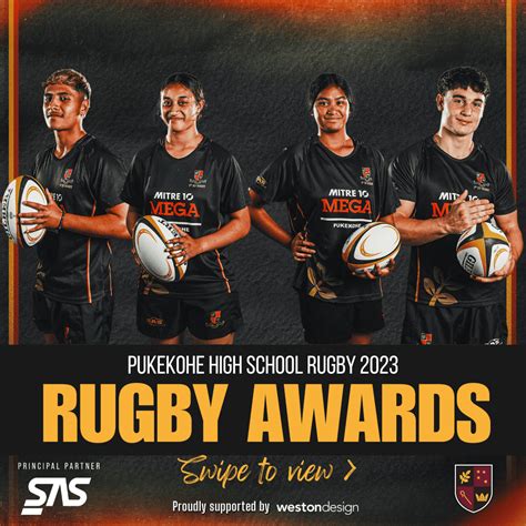 Rugby Award Winners Pukekohe High School
