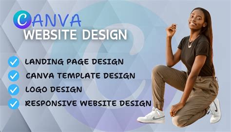 Design Responsive Canva Website Canva Template Canva Landing Page By