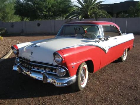 Classic Cars 1955 Ford Victoria 2 Door Hardtop Fairlane For Sale