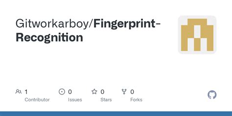 GitHub Gitworkarboy Fingerprint Recognition