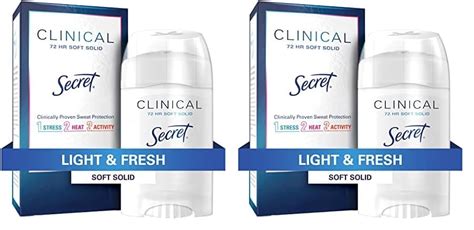 Secret Clinical Strength Soft Solid Antiperspirant And Deodorant For