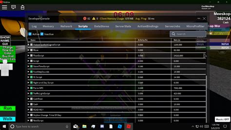 High Script Rates In Developer Console Scripting Support Developer Forum Roblox