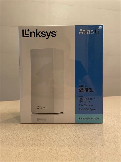 BNIB Linksys Atlas WiFi 6 Dual Band Mesh Router Computers Tech Parts Accessories