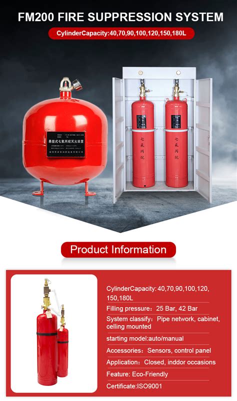 Halon 1301 Replacement Eco Friendly Fire Suppression System Fm 200 China Fm 200 Fire