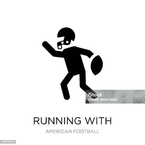 공 아이콘 벡터와 흰색 배경 미식 축구 컬렉션에서 볼 유행 채워진된 아이콘으로 실행에 실행 경쟁에 대한 스톡 벡터 아트 및 기타 이미지 Istock
