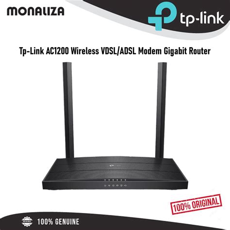 Tp Link Ac1200 Wireless Vdsladsl Modem Gigabit Router Monaliza