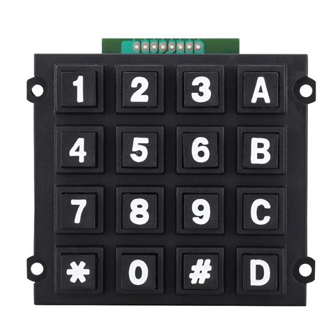 Keyboard Modules With 16 Keys 4x4 Push Buttons External Big Keypad For