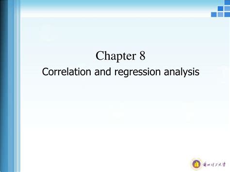 Ppt Chapter 8 Correlation And Regression Analysis Powerpoint