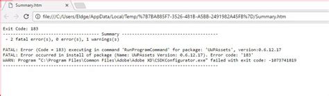 Solved Cant Download Adobe Xd Error Code C183 Adobe Community 8802300