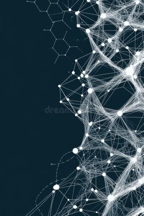 Abstract Network Of Connections Representing Data Flow And