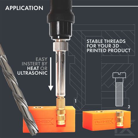 Ruthex Threaded Insert M3 100 Pieces 3djake International Ruthex Threaded Insert M3 100 Pieces 3djake International