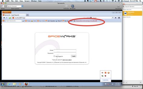 What Does Error Spiceworks Is Not Running On Localhost 80 On Server
