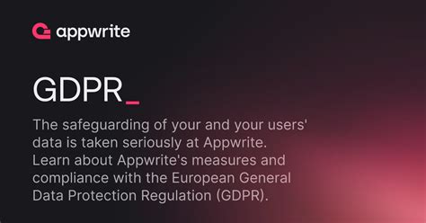 Gdpr Docs Appwrite