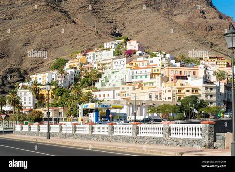 The Picturesque Village La Calera On Hillside Of The Valle Gran Rey Is