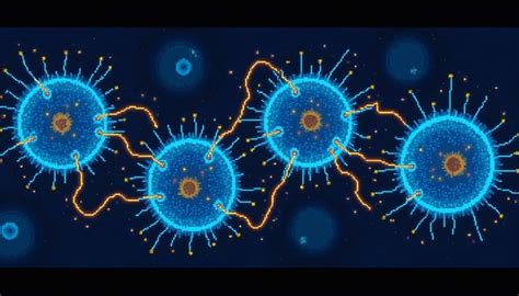 Free Glowing Cellular Network Photo Cellular Bioluminescent Microscopic Download At Stockcake