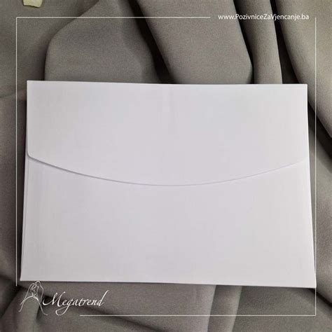 Koverta 1971 Obični Bijeli Papir Horizontalne Dimenzije