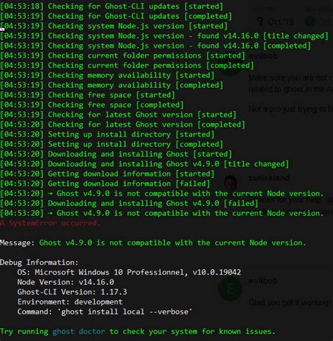 Problem Installing Ghost Cli On Windows Installation Ghost Forum