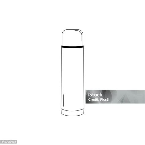 05 Liter Cylindrical Lead Bottle With Lid Stock Illustration Download Image Now Bottle