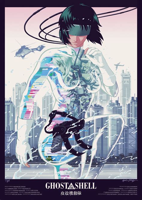 Ghost In The Shell Metallic Print On Behance